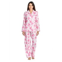 Casual Nights Women's Long Sleeve Floral Pajama Set - Walmart.com