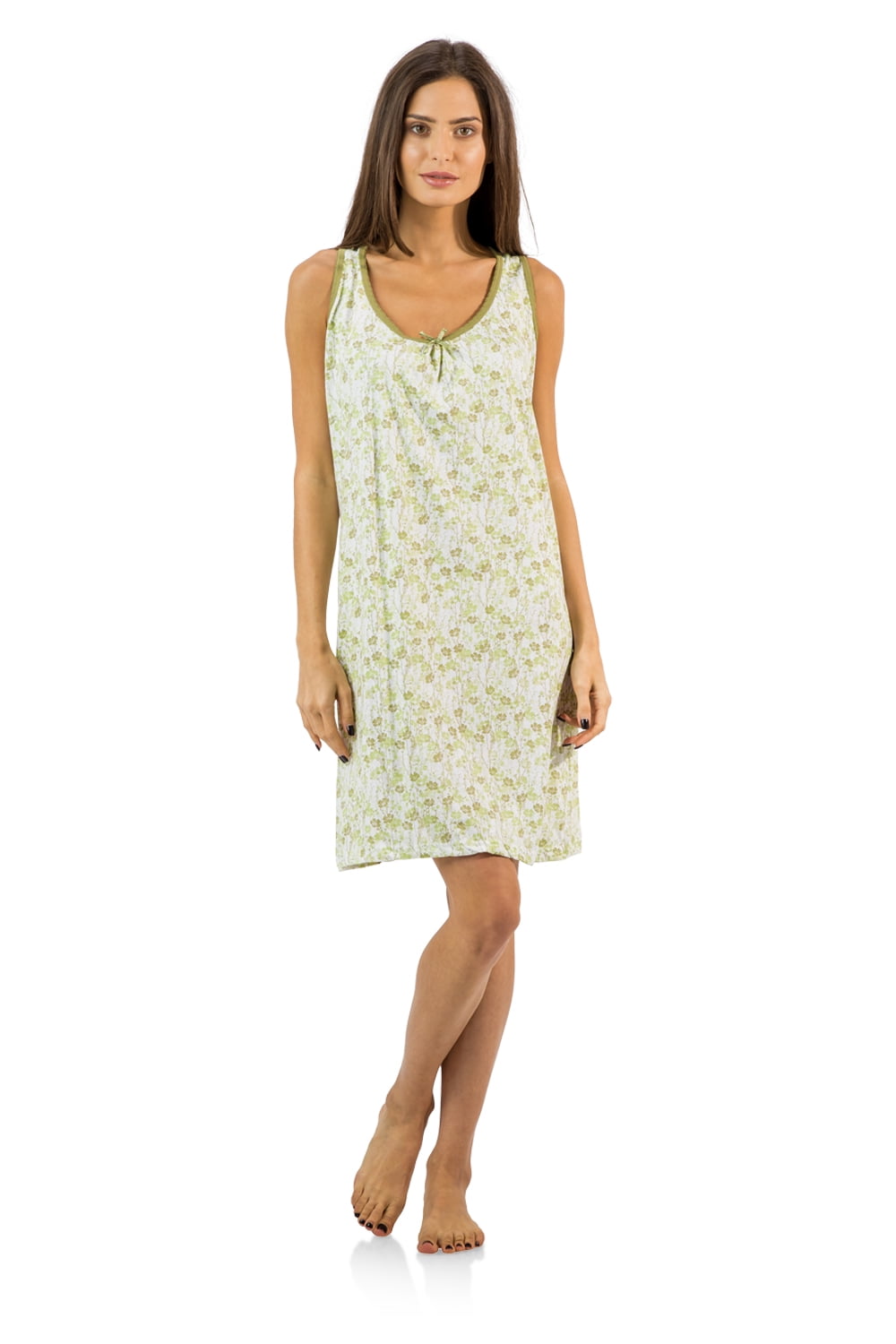 Casual Nights Women's Lightweight XL Sleeveless Poly Cotton Nightgown ...