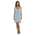 Casual Nights Womens Poly Cotton Sleeveless Nightgown Chemise
