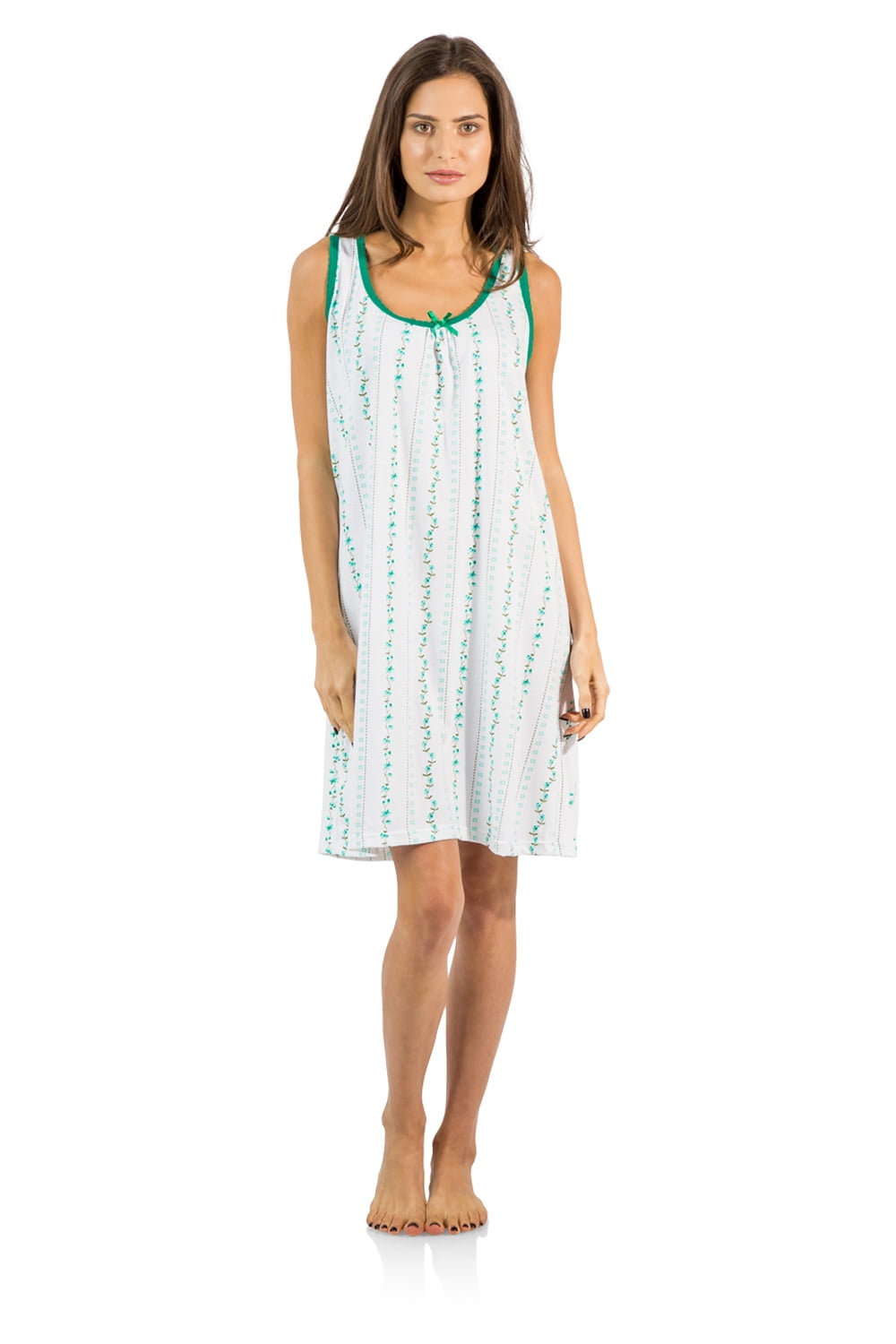 Casual Nights Womens Poly Cotton Sleeveless Nightgown Chemise