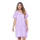 Casual Nights Women's Summer Cotton House Dress with Pockets, Plus Size ...