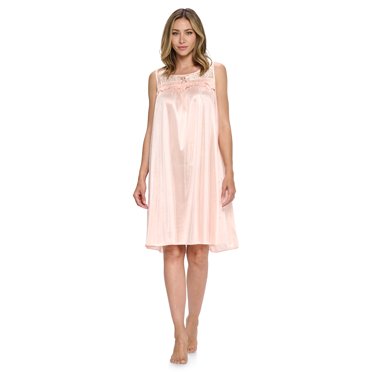 Exquisite Form - Lightweight Women's Sleeveless Short Nightgown - Style ...