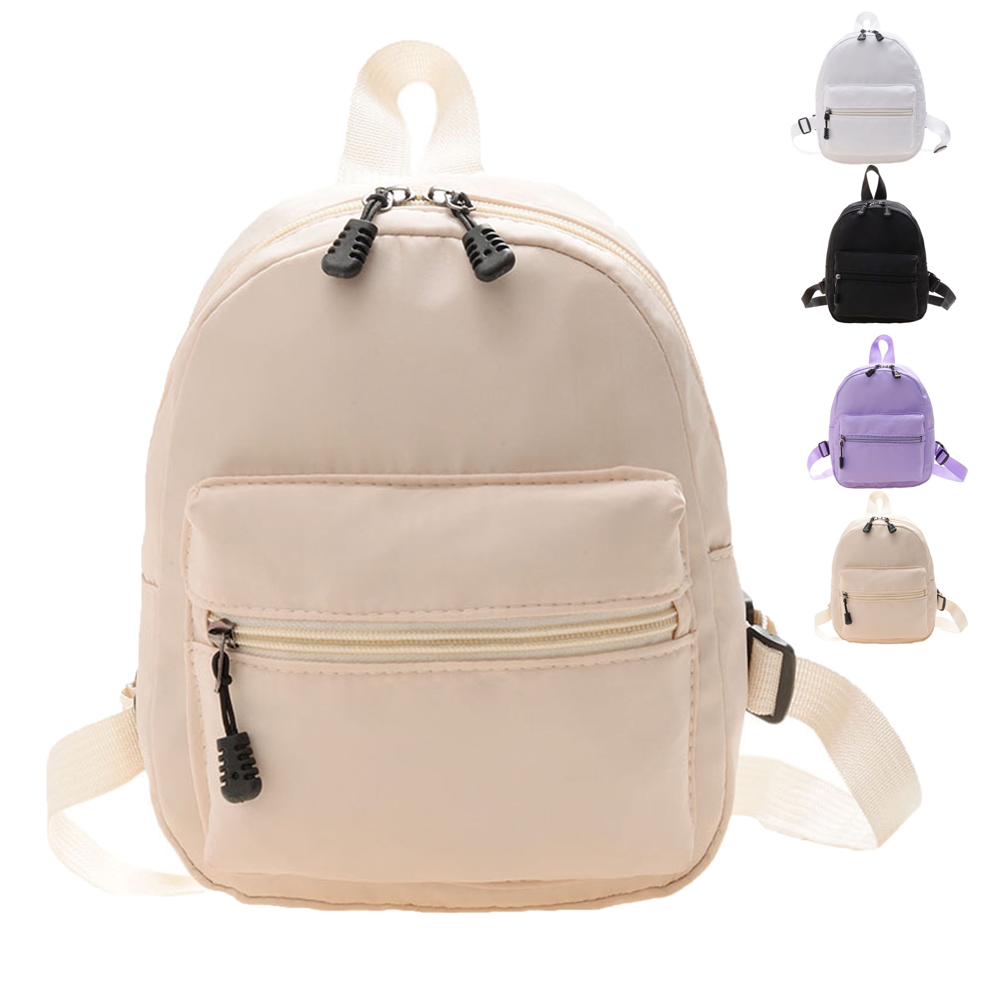 Casual Nylon Women Mini Backpack Fashion Solid Color Preppy Style ...
