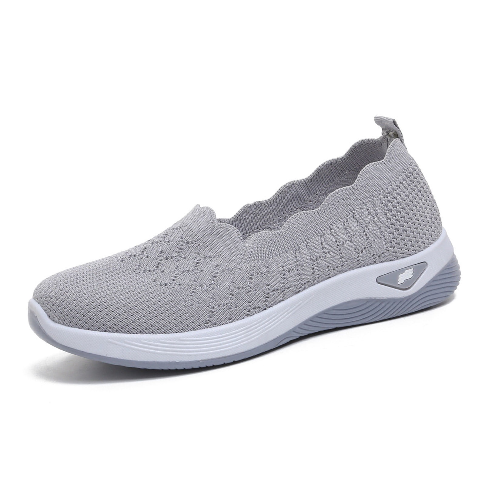 Casual On Sneakers for Women Breathable Mesh Round Toe Lightweight ...