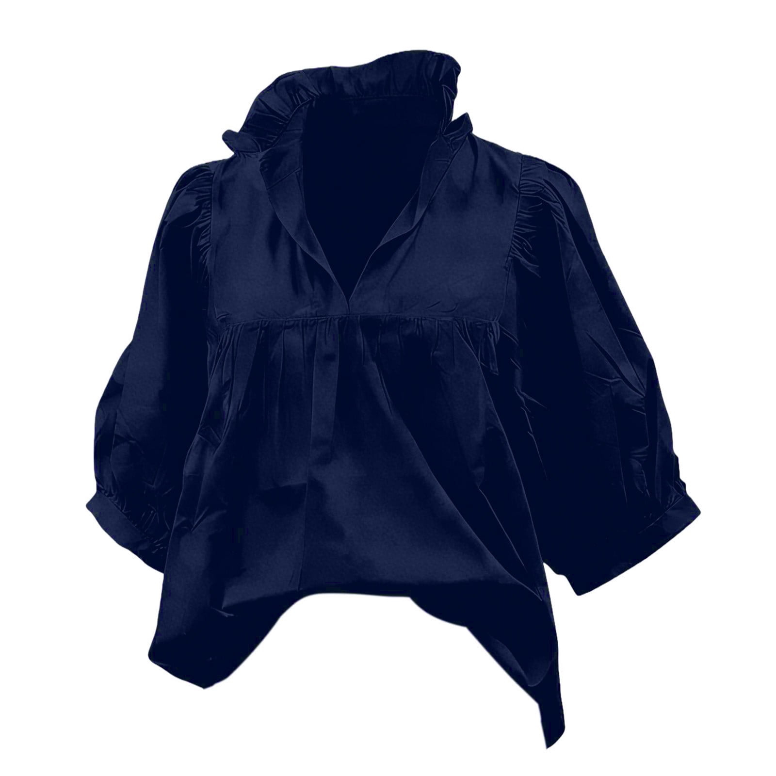 Casual Outfits for Women 3/4 Length Sleeve Tops V Neck Spring Outfits ...