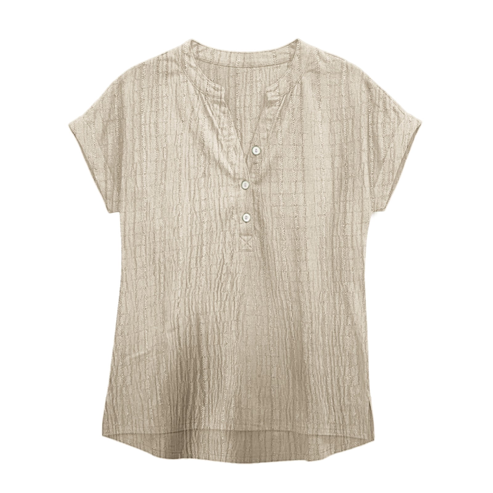 Casual Outfits for Women Casual Button V Neck Long Sleeve Shirts ...