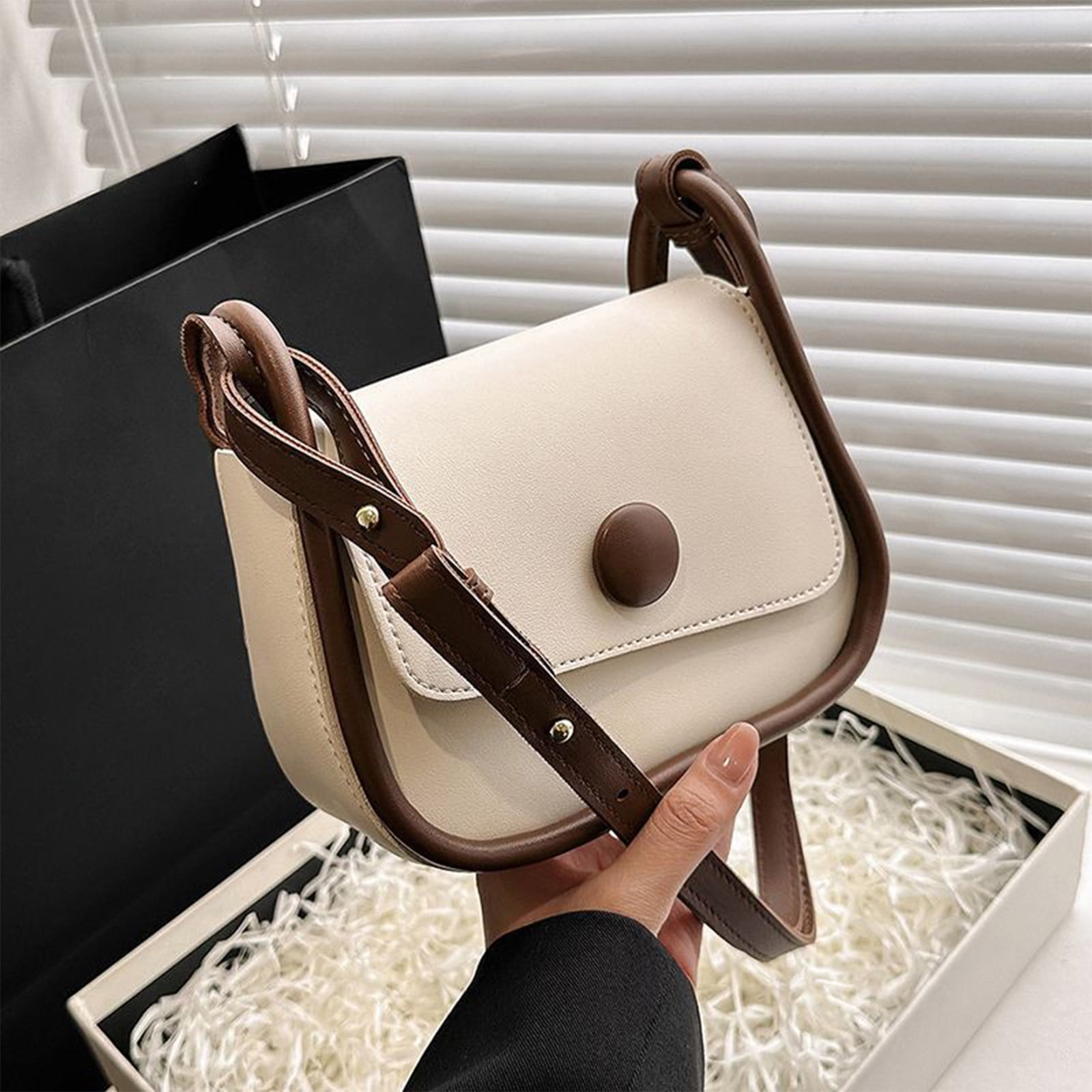 Casual PU Leather Shoulder Bag for Women | Handbag Messenger Tote Purse ...
