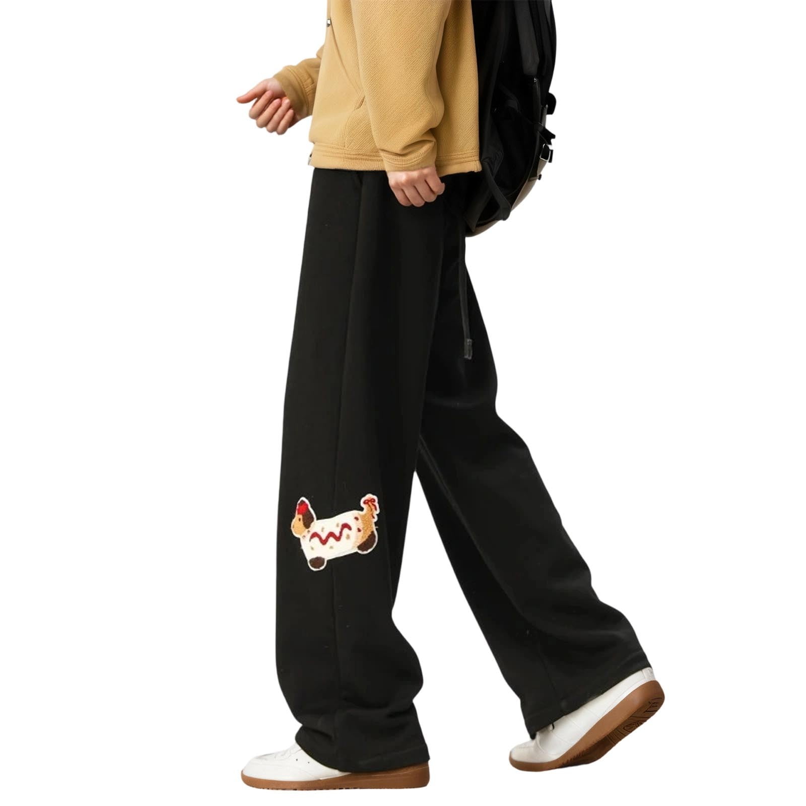 Casual Pants Cartoon Design Elastic Waist Comfortable Loose Fit ...