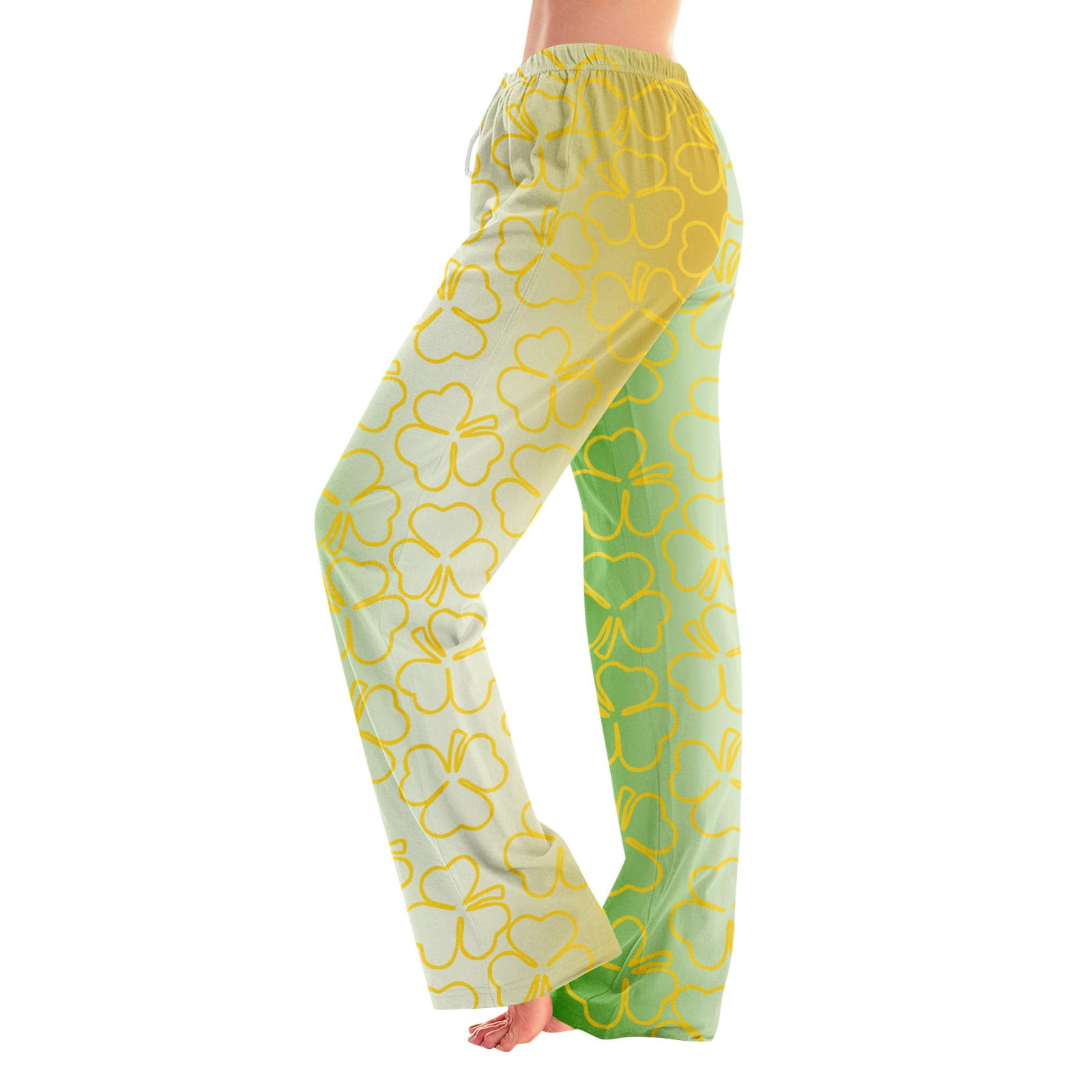 Casual Pants for Women,Shamrock Women's Casual Pants,KYGABAK Women's St. Patrick's Day Loose Fit ...