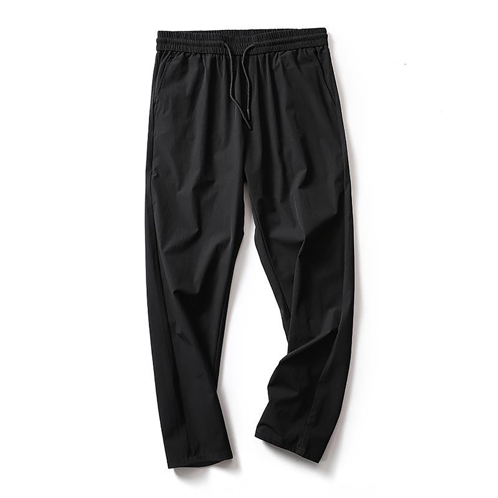 Casual Pants for Men Lightweight Thin Summer Solid Color Trousers with ...