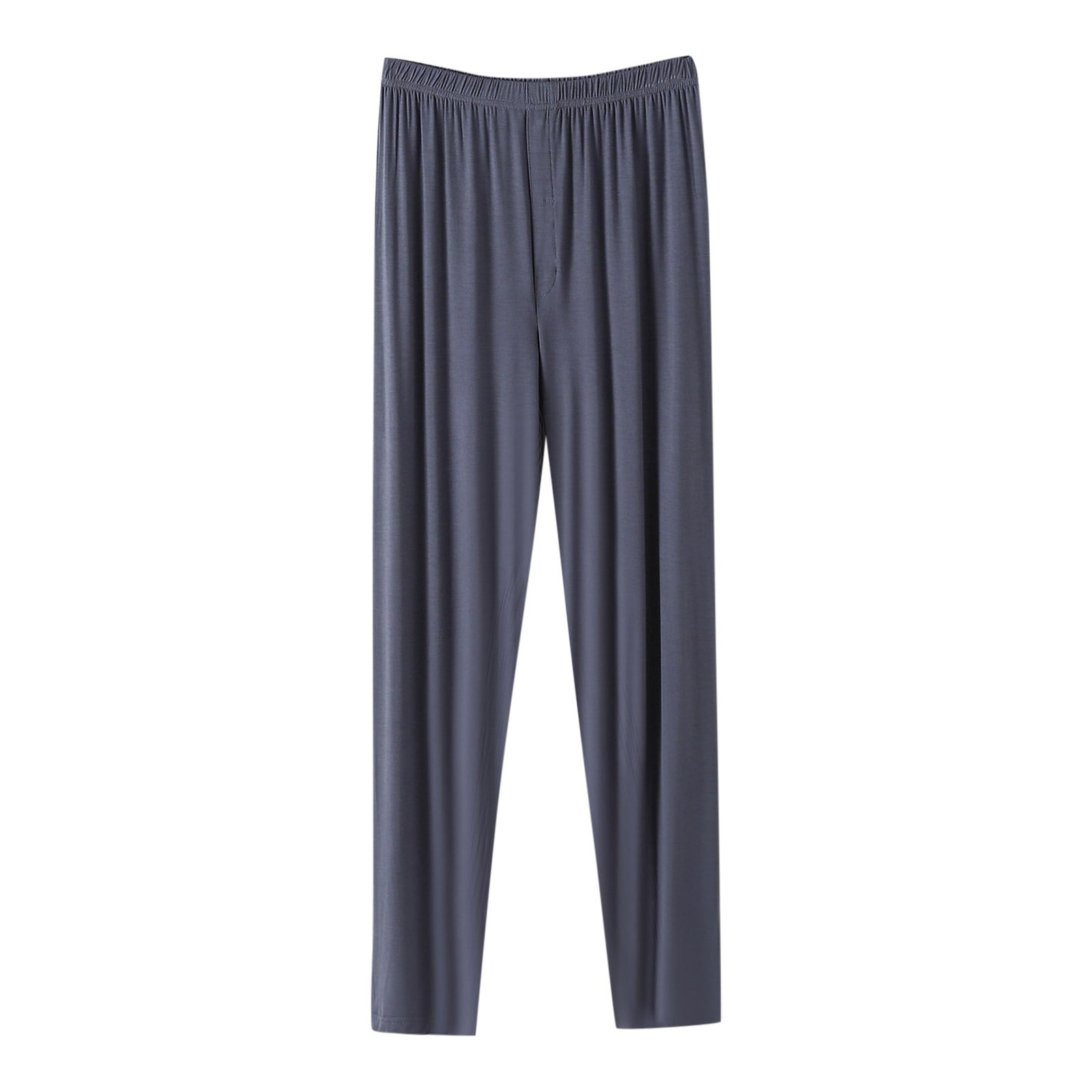 Casual Pants for Men Male Home Pants Solid Color Tether Trousers ...
