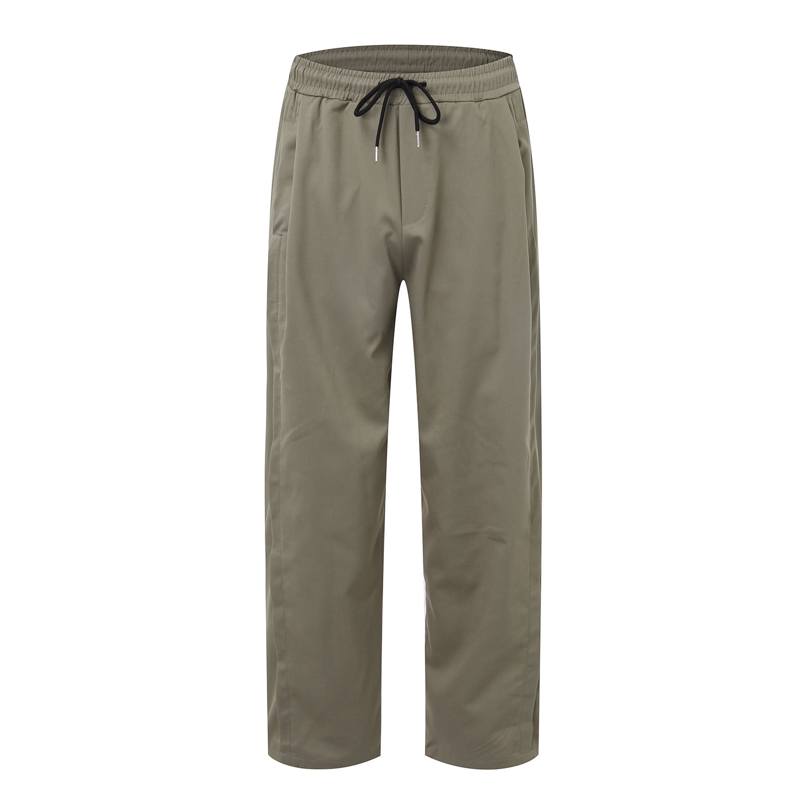 Casual Pants for Men Mens Retro Loose Harlan Trousers Straight Wide Leg ...