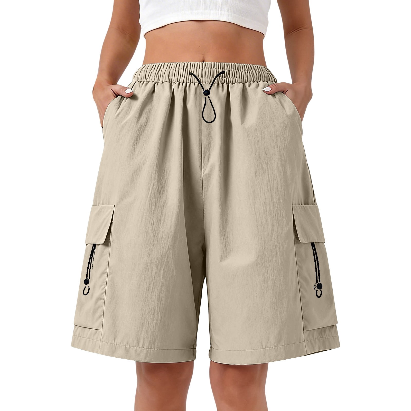 Casual Pants for Women 2026 Summer Shorts Cargo Shorts with Pockets ...