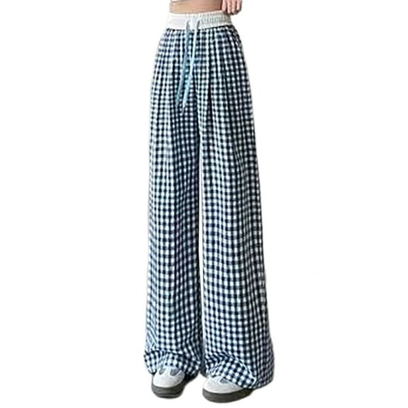 Casual Pants for Women, Audhol Women's Spring Contrasting Plaid Belt ...