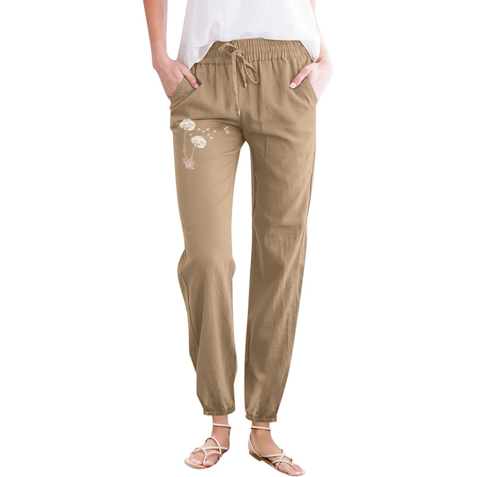 Casual Pants for Women Breathable Lightweight Casual Trousers With ...