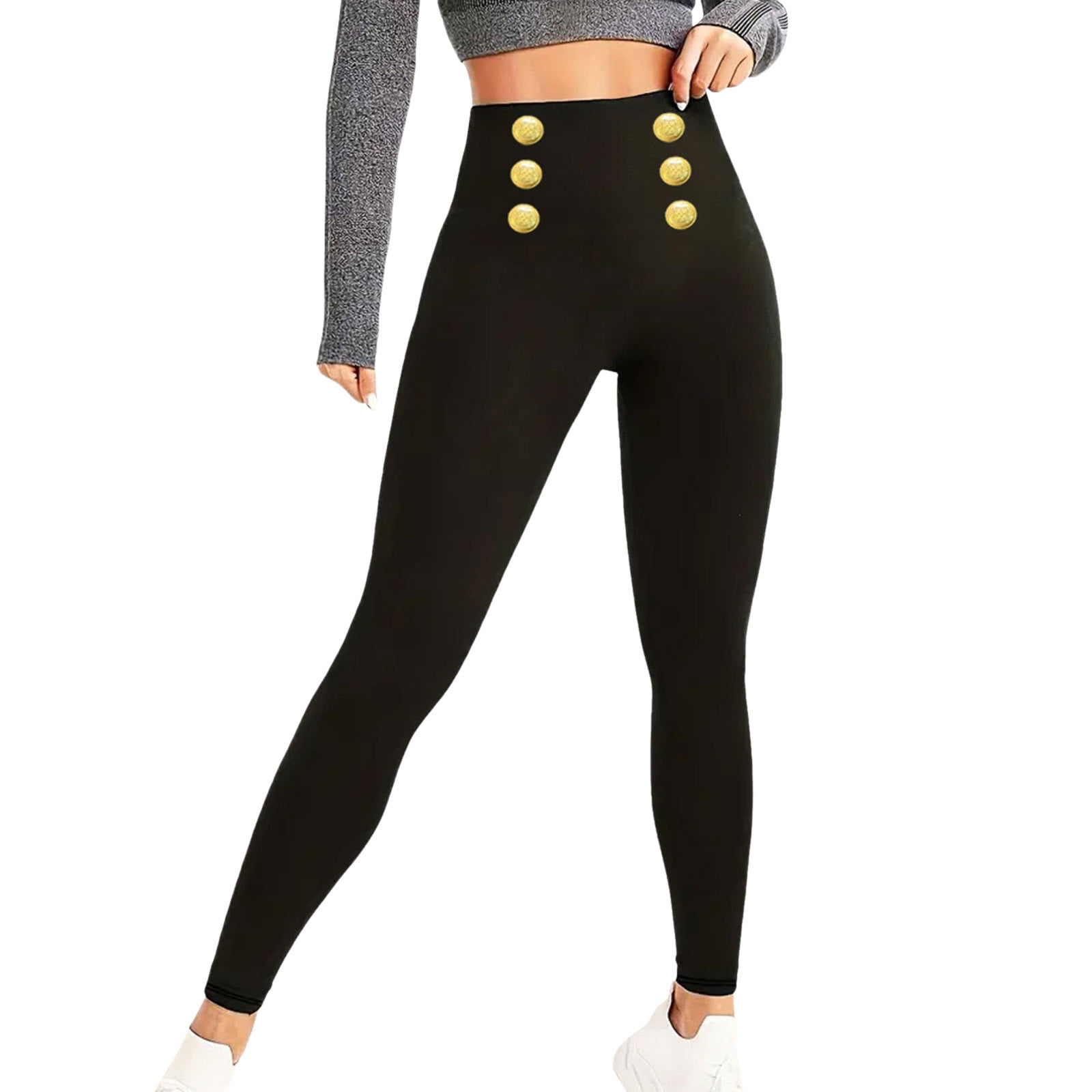 Casual Pants for Women Ladies Simple Solid Colour Trousers High Waisted ...