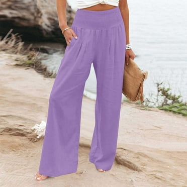 AOOCHASLIY Women Fall Pants Clearance Womens Solid Color Temperament ...