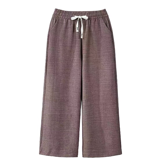 Casual Pants for Women Loose Large Size Versatile Outside Wear Cropped ...