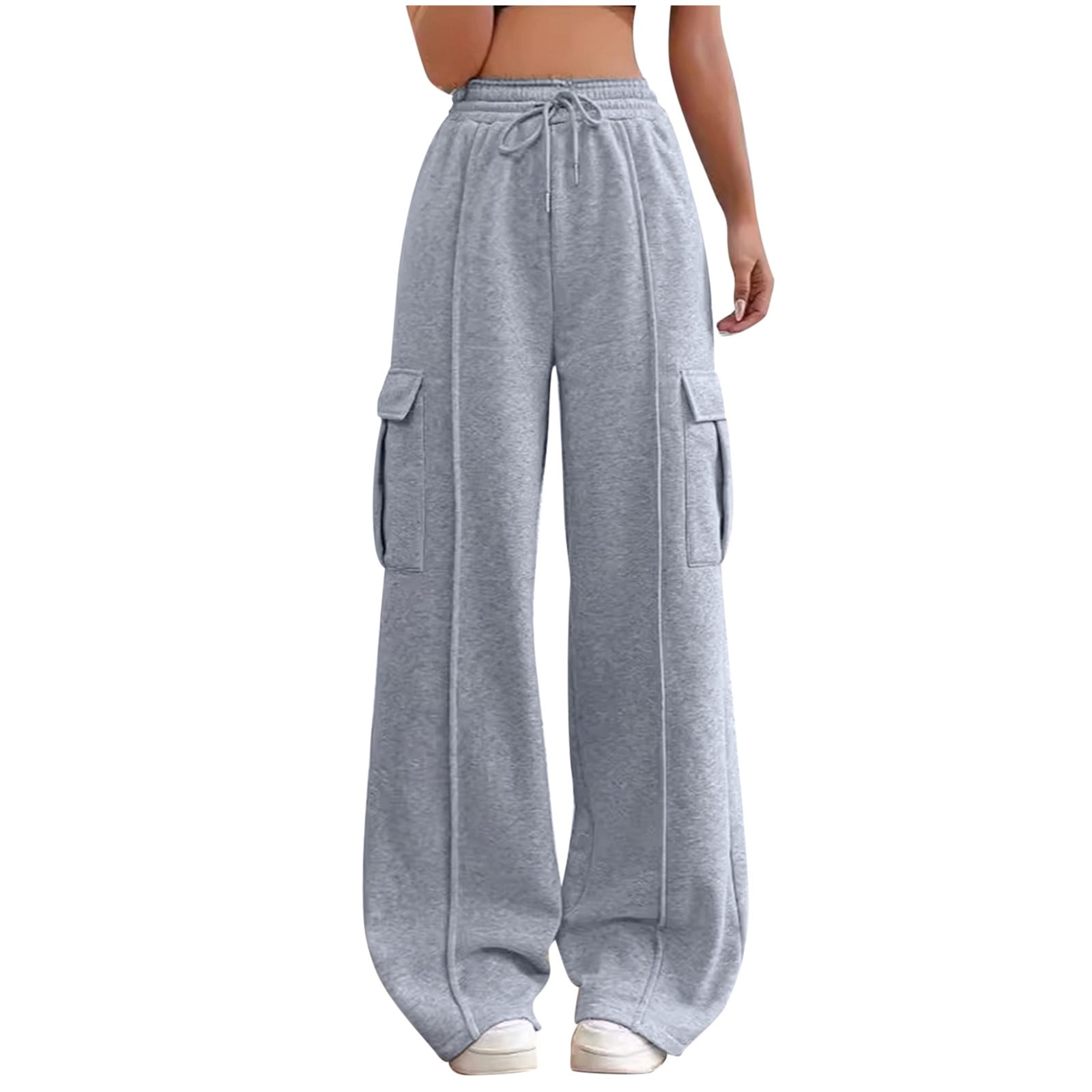 Casual Pants for Women Running Sweatpants Fall Baggy Wide Leg Workout ...
