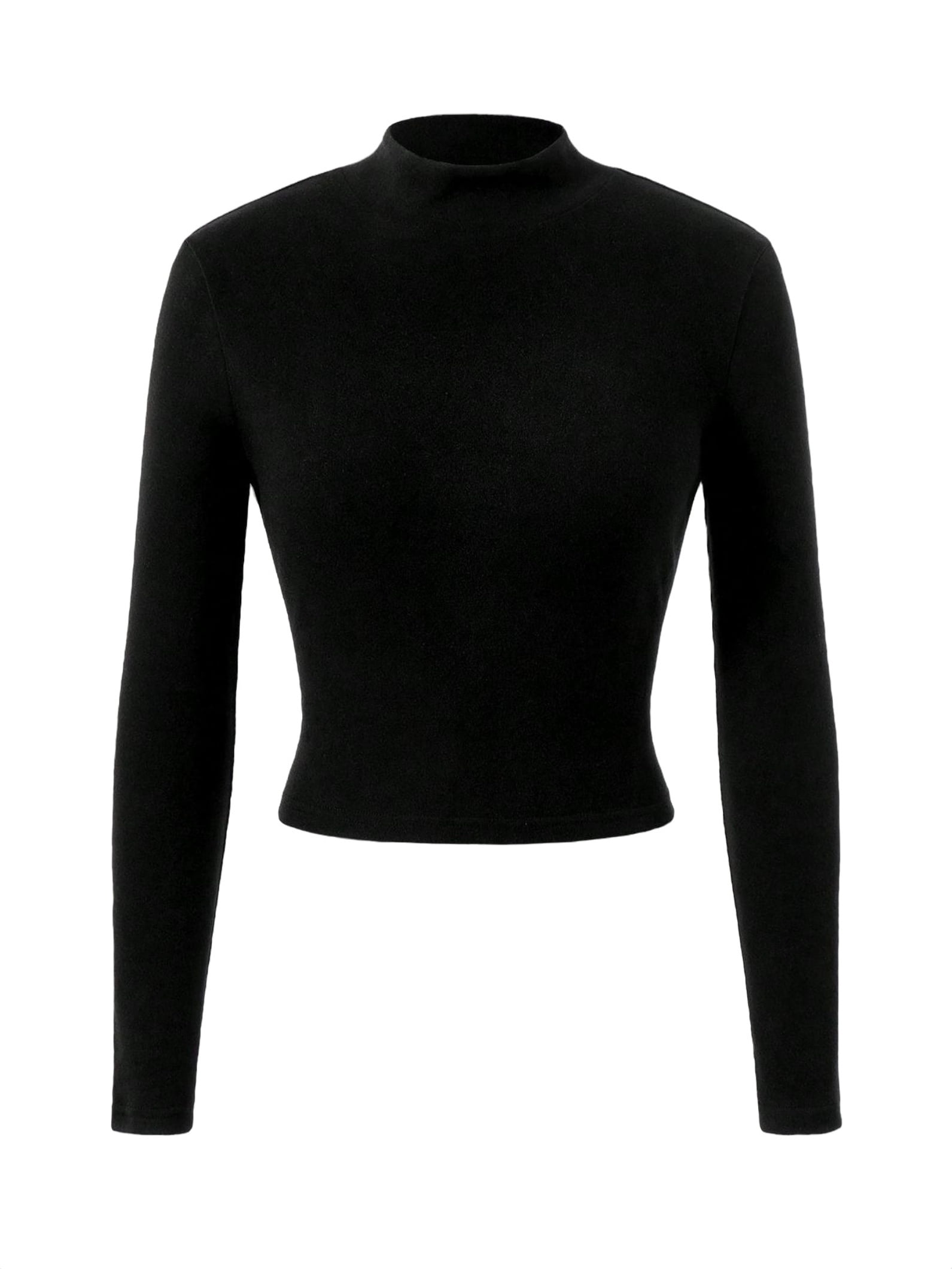 Casual Plain High Neck Grey Women T-Shirts (Women's) - Walmart.com