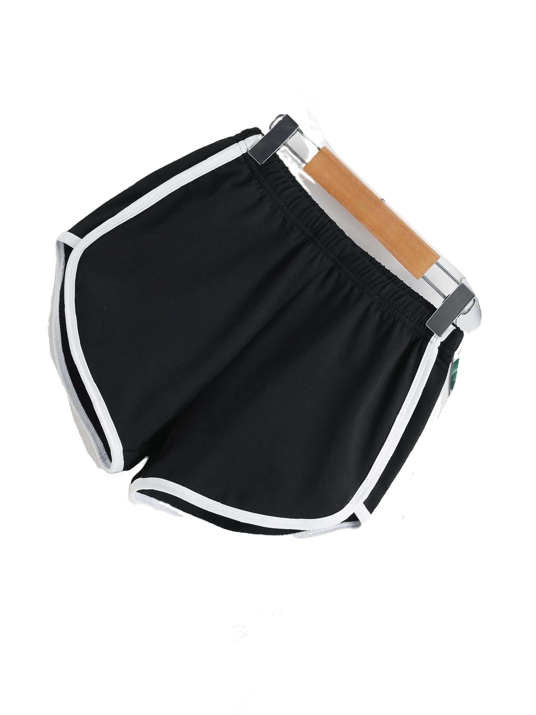 Casual Plain Track Shorts Black Tween Girls Shorts (Tween Girls ...
