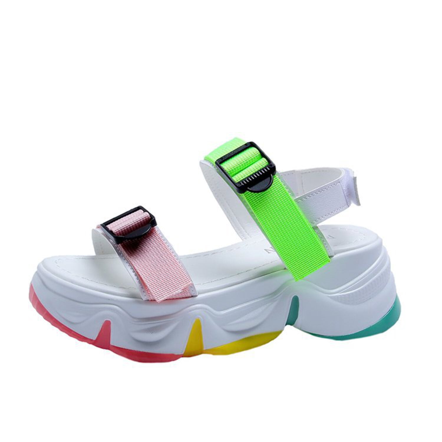 Casual Platform Straps Sports Sandals - Walmart.com