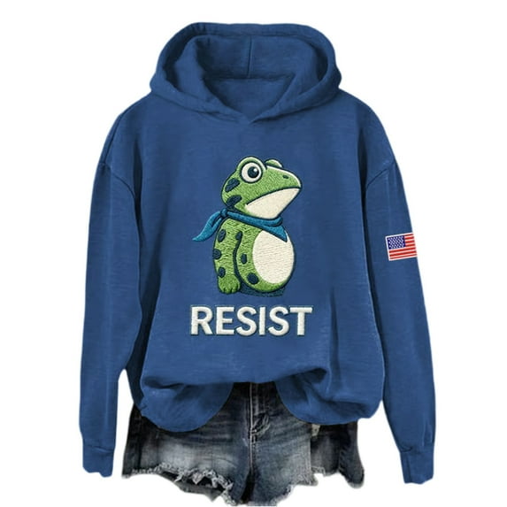 Casual Portland Frogs Resist Pullover Hoodie Womens Sweatshirt with ...