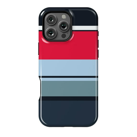 Casual Reflective Striped Pattern Artwork iPhone Case 17 16 15 14 13 12 ...