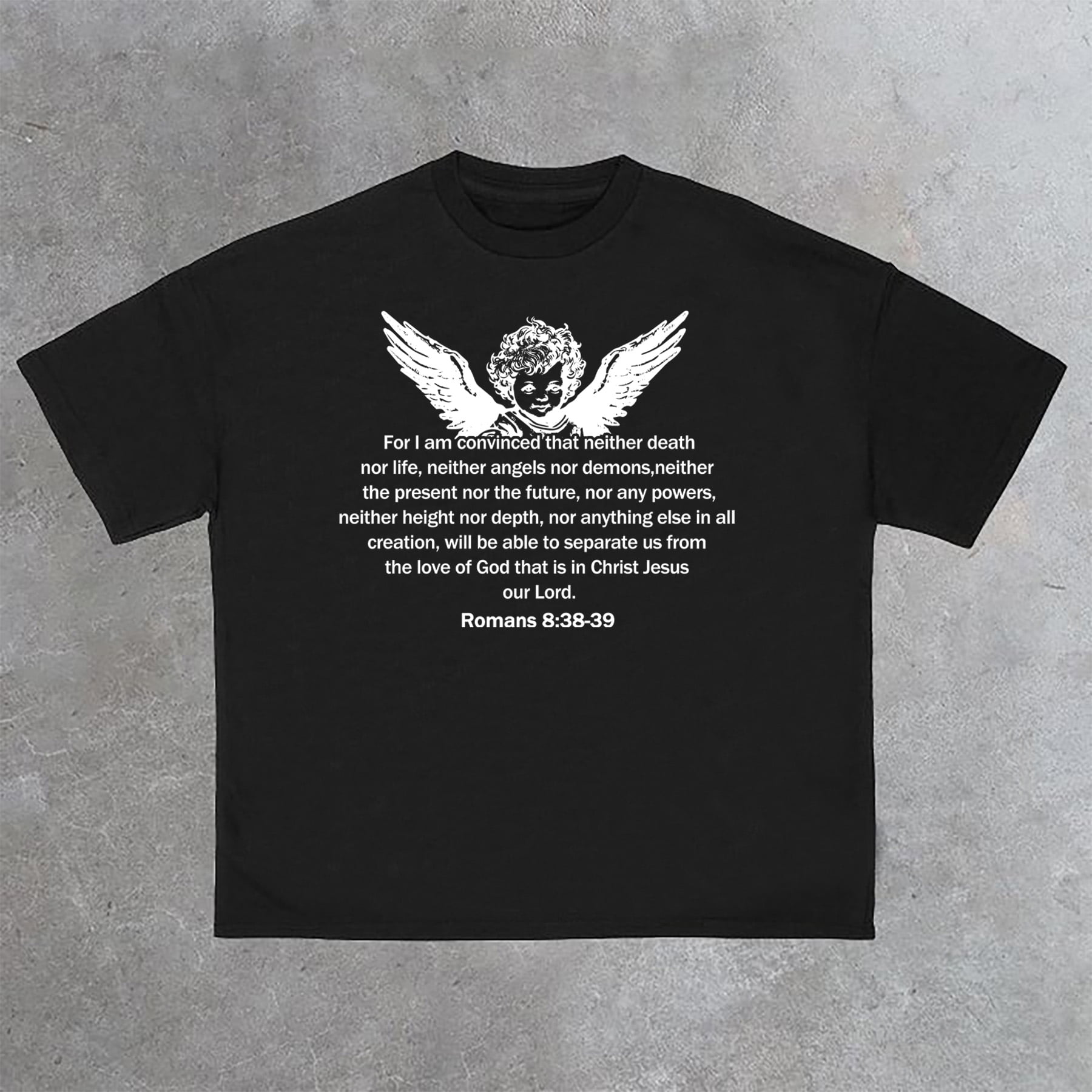 Casual Romans 838 Print Cotton T Shirt Tee Unisex, Color: White, Size ...