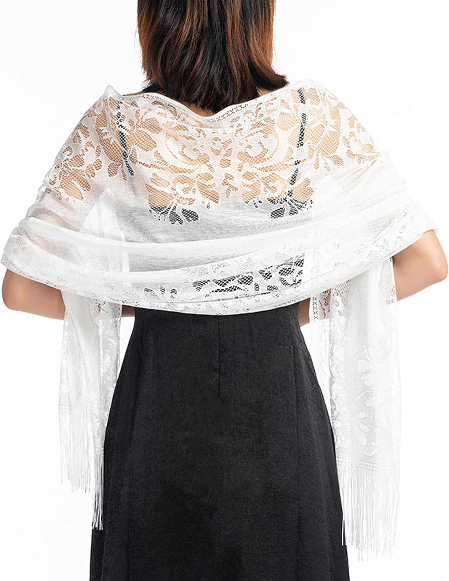 Casual Shawls and Wraps for Evening Dresses, Lace Shawl Wraps for Women ...