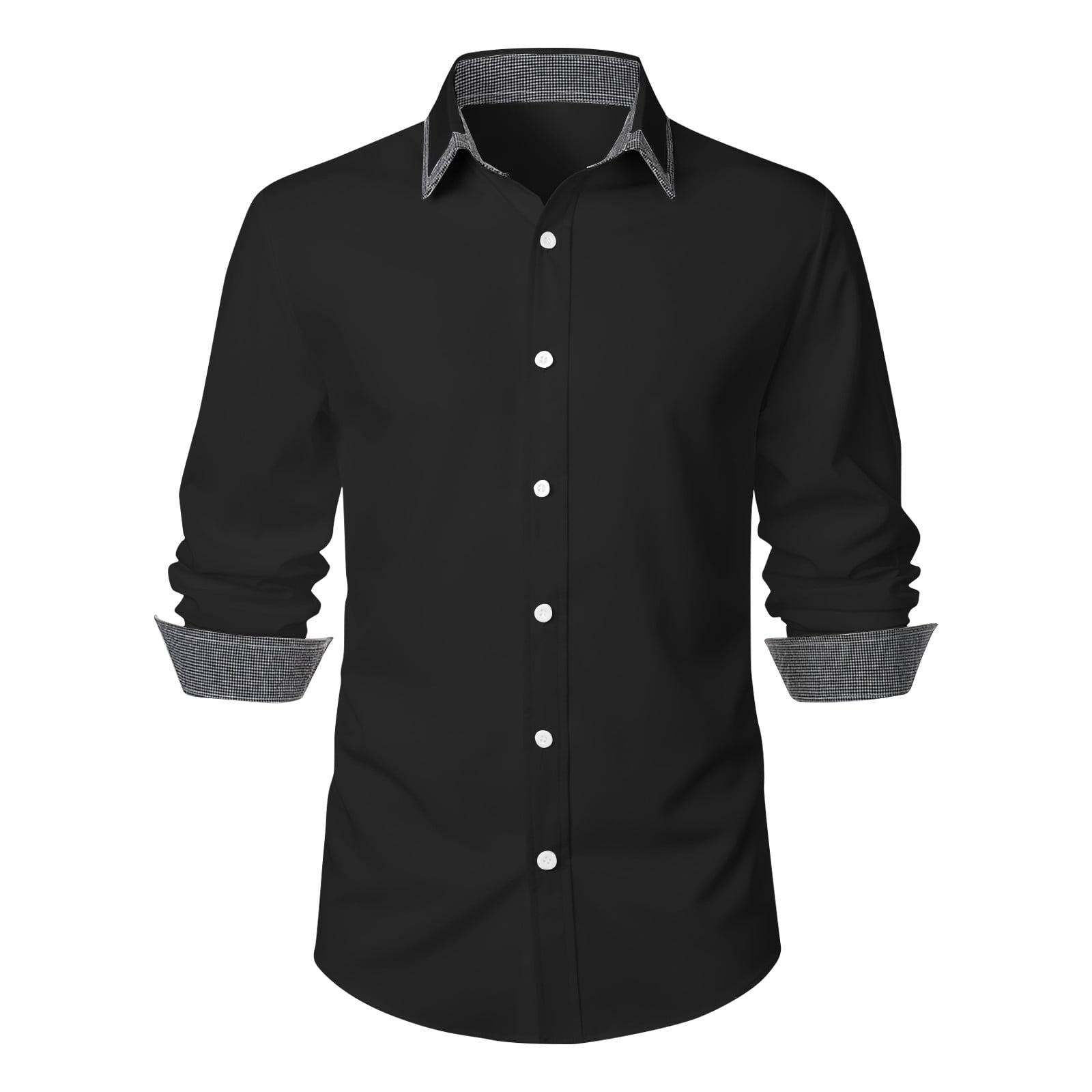 Casual Shirt For Men, Men's Lightweight Stretch Cotton Dress Shirts ...
