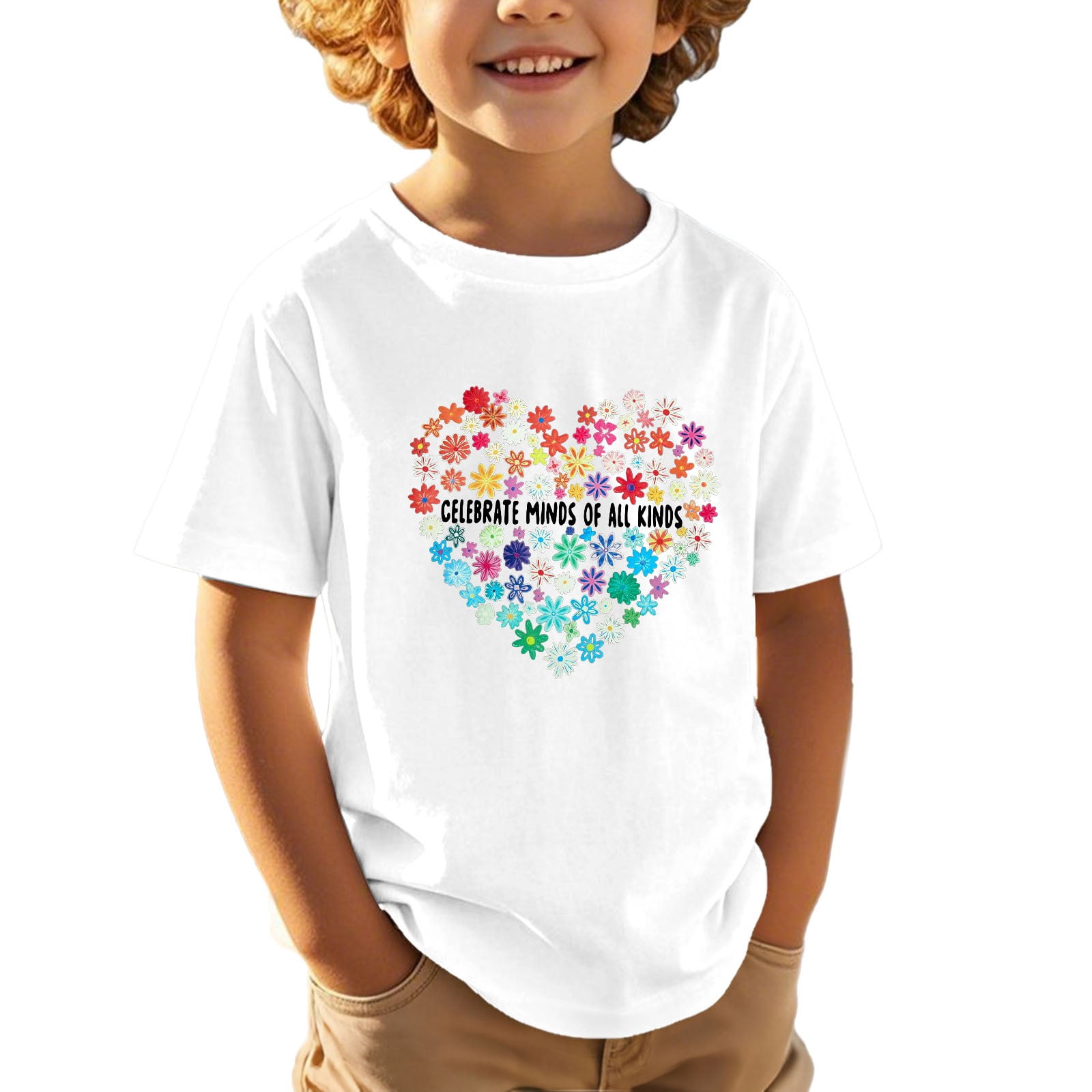 Casual Shirts for Boys Awareness Graphic Inspirational Sof Compression ...