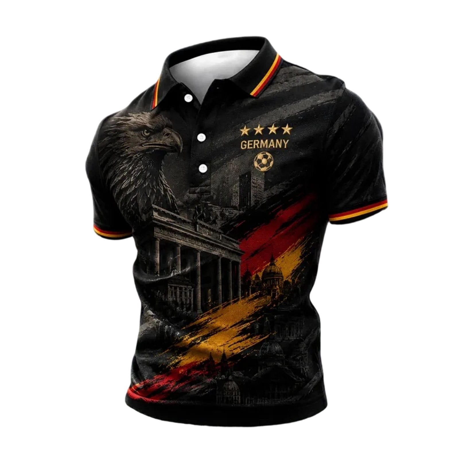 Casual Shirts for Mens Germany Short Sleeve Fans Compression Shirt Men ...