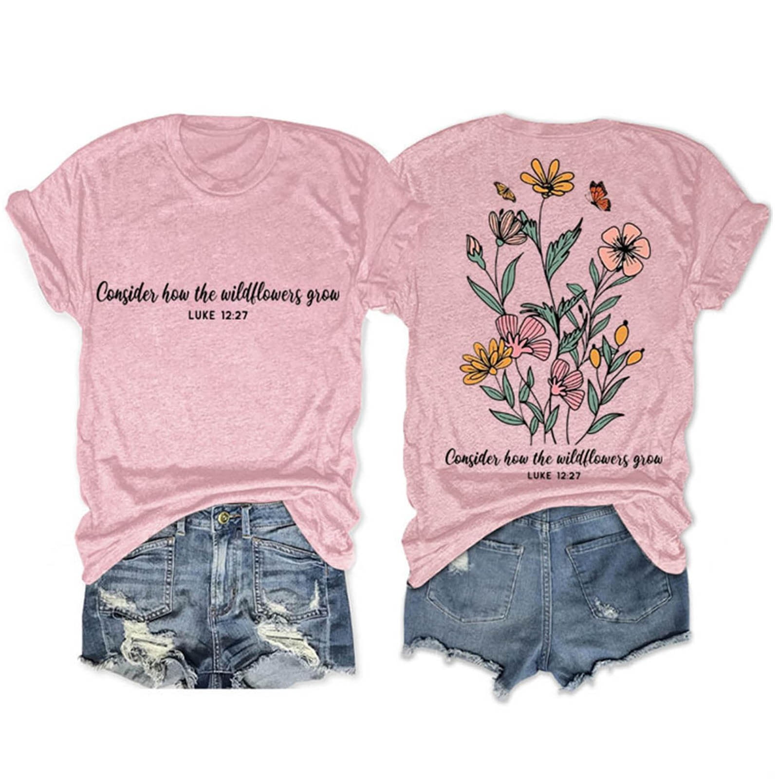 Casual Shirts for Womens Elegant Crewneck Soft Blend Short Sleeve Plus ...