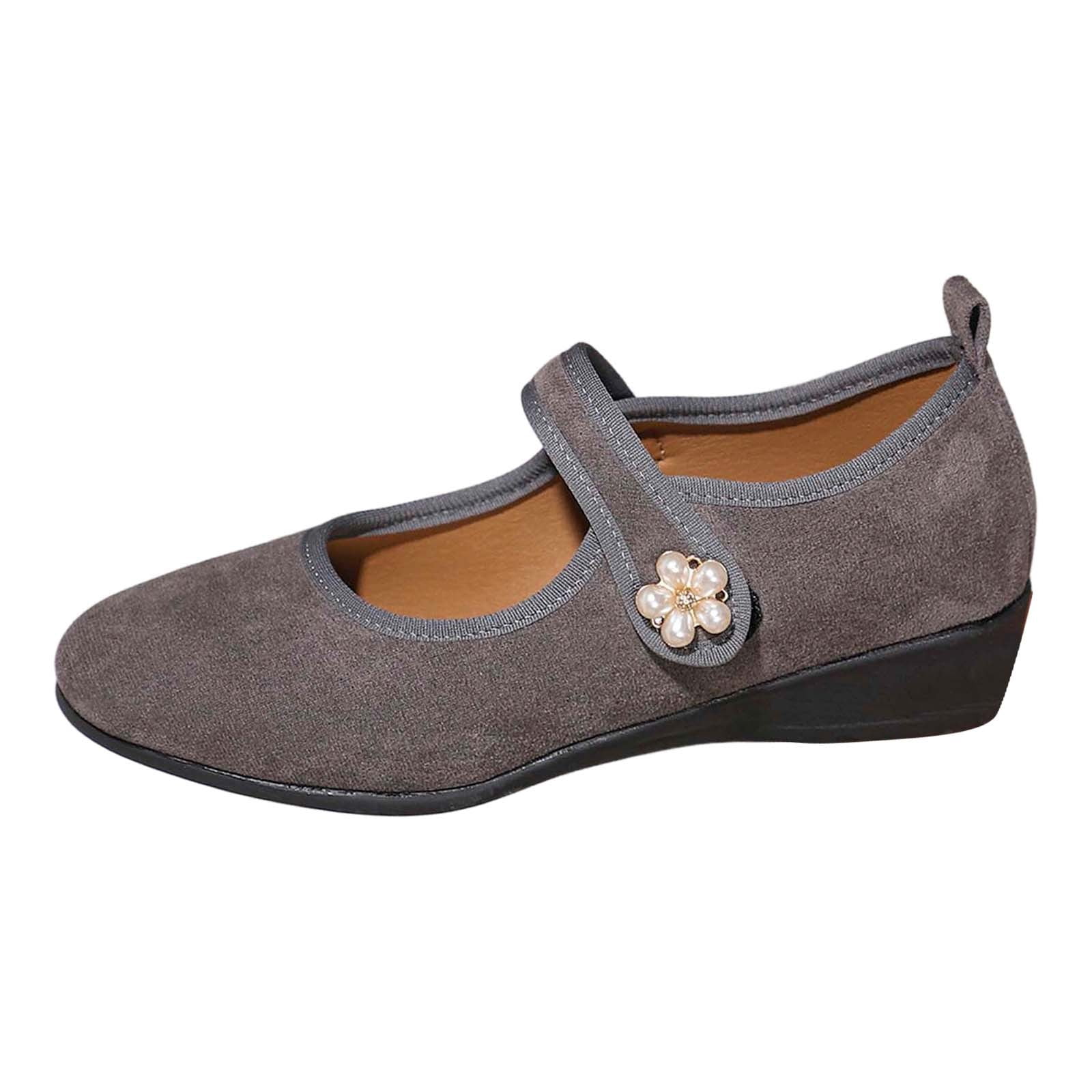 Casual Shoes for Womens Shoes Fashion Casual Shoes Slip On Solid Color ...