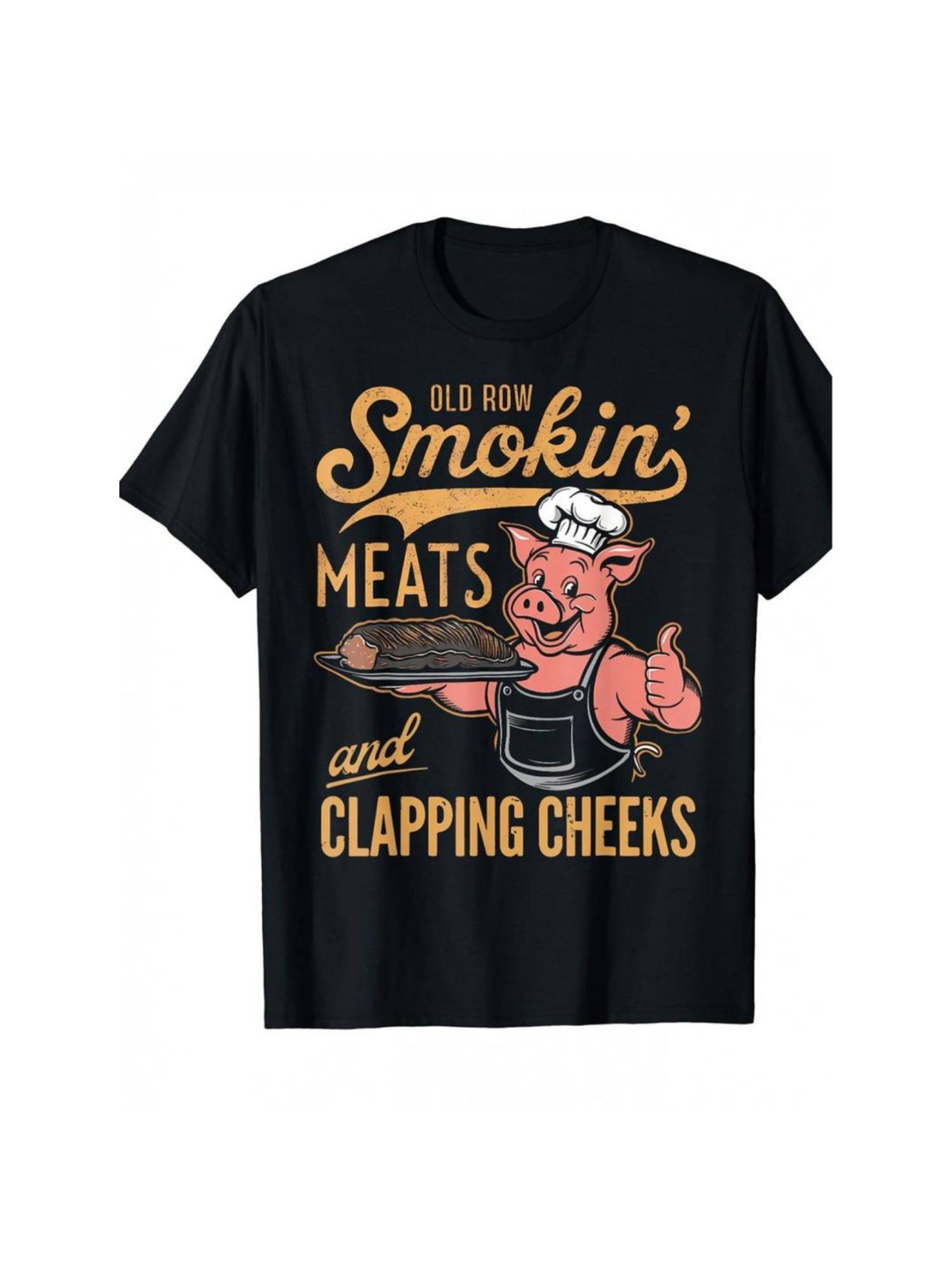 Casual Short-Sleeve Men's T-Shirts Old Row Smokin' Meats & Clapping ...