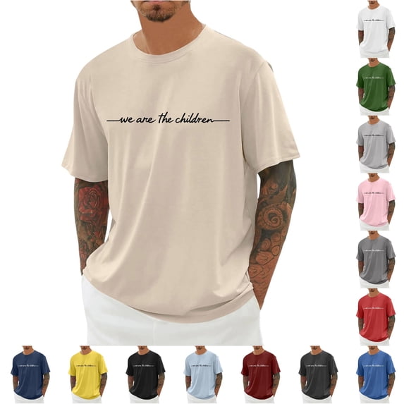 Casual Short Sleeve T Shirt With Minimalist Letter Print Comfortable ...