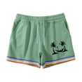Casual Shorts for Men Men's Rainbow Solid Color Summer Pants Pocket ...