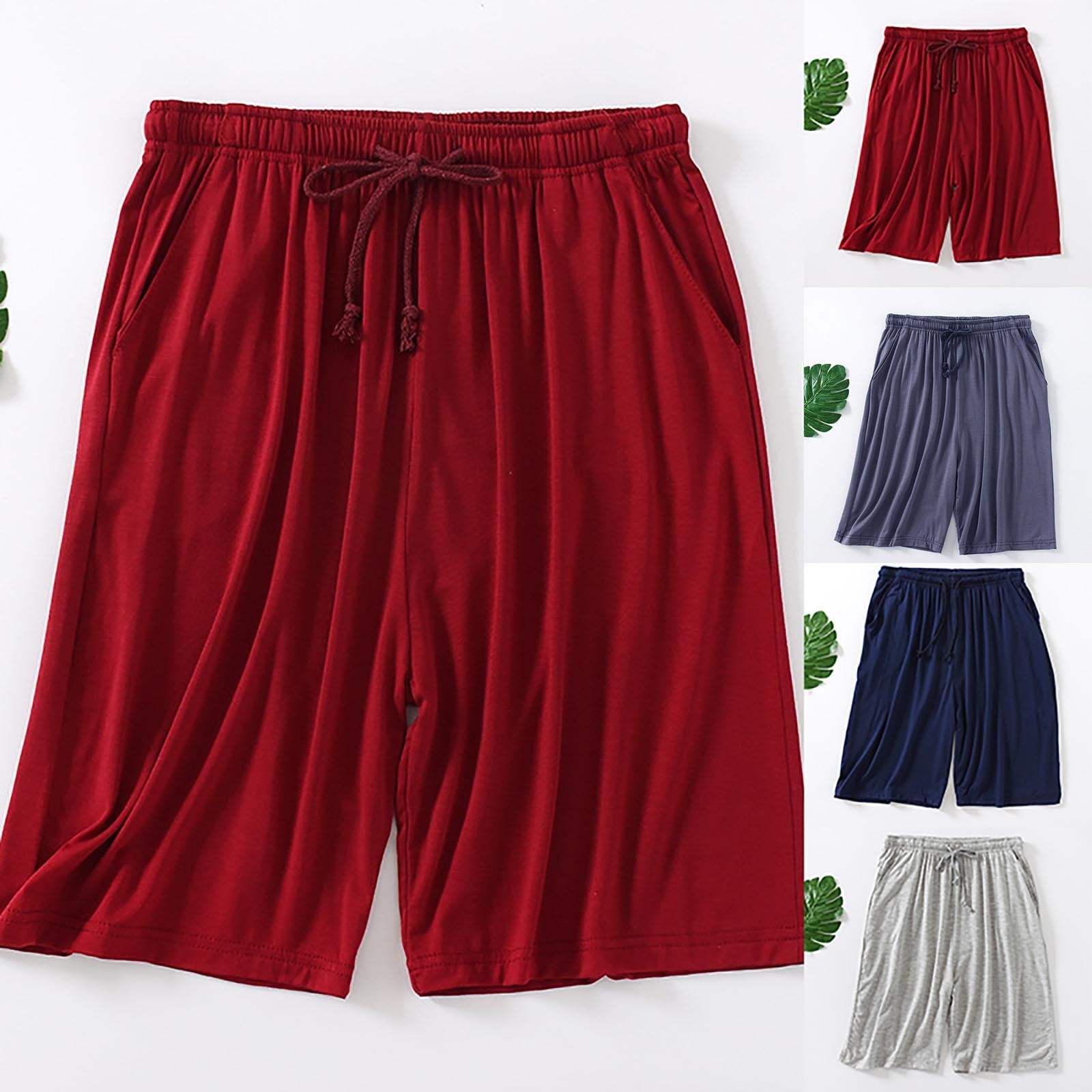 Casual Shorts for Men Outdoors Work Trousers Baggy Beach Bottom Shorts ...