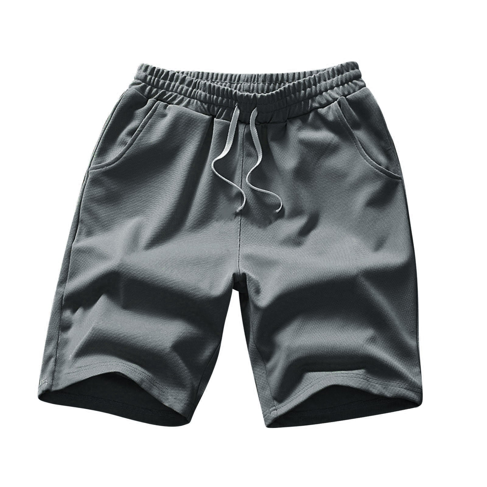 Casual Shorts for Men Summer Fashion Trend Comfortable Solid Mesh Gym ...