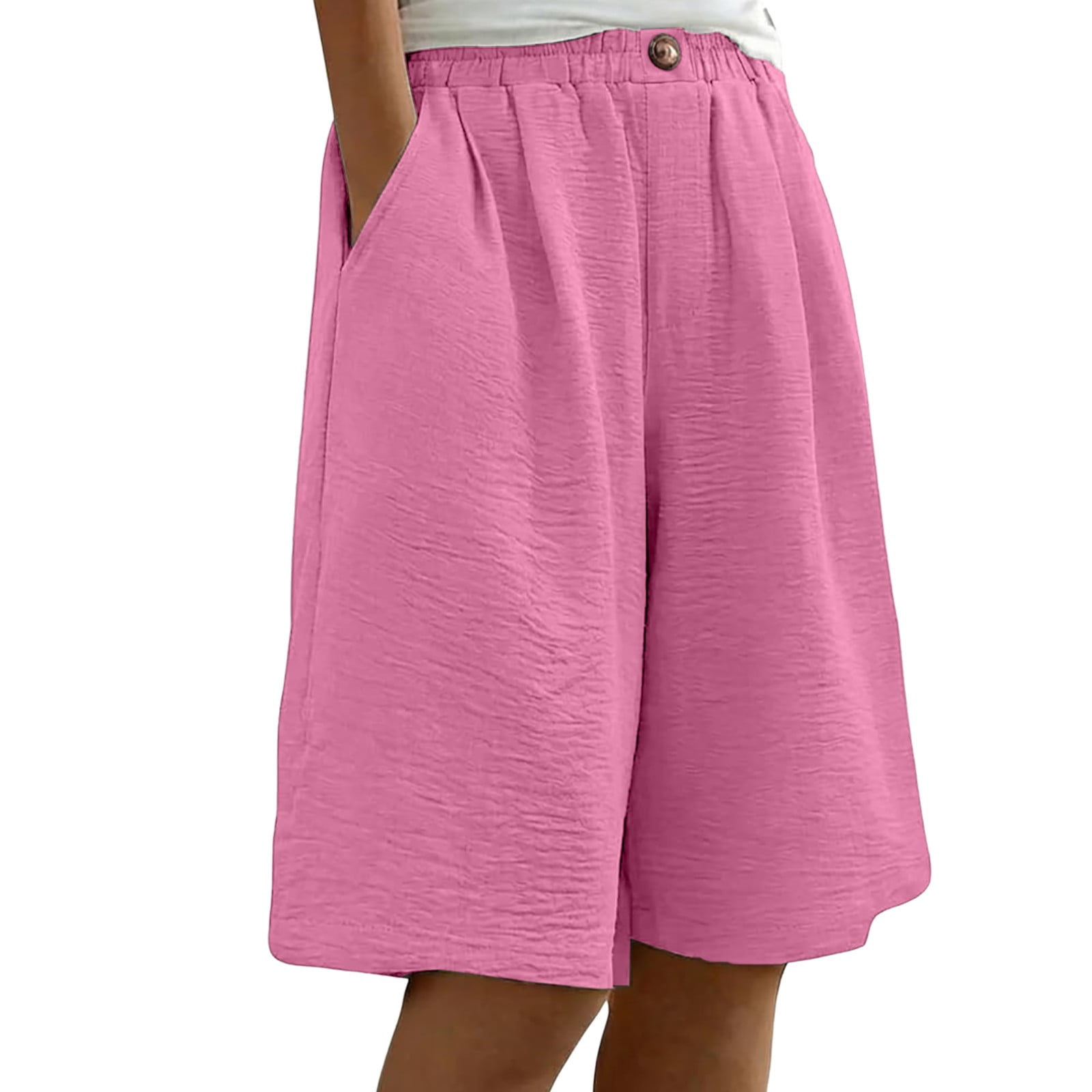 Casual Shorts for Women 2026 Summer Comfy Elastic Waist Beach Workout ...