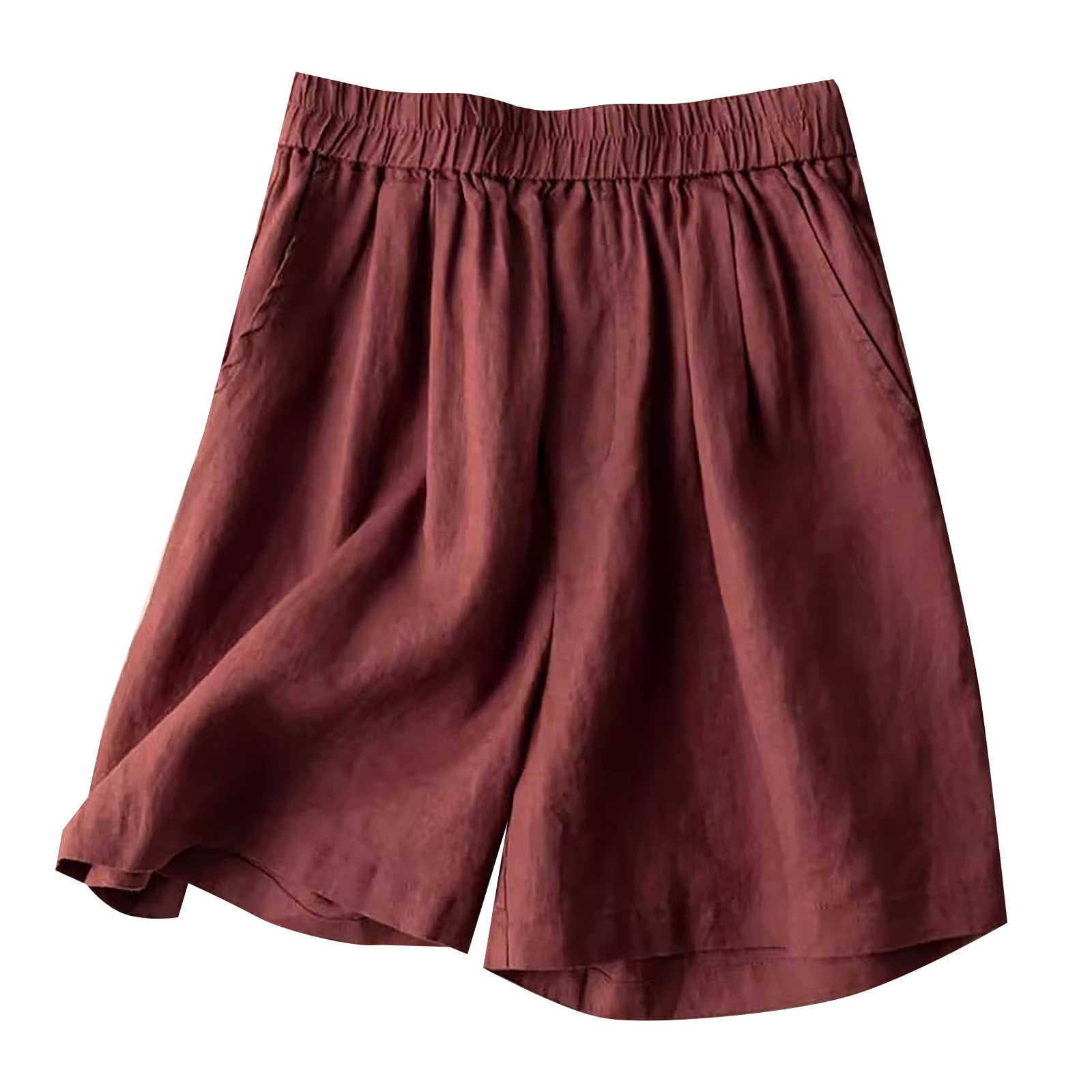 Casual Shorts for Women Summer Loose Straight Barrel High Waist Slim ...