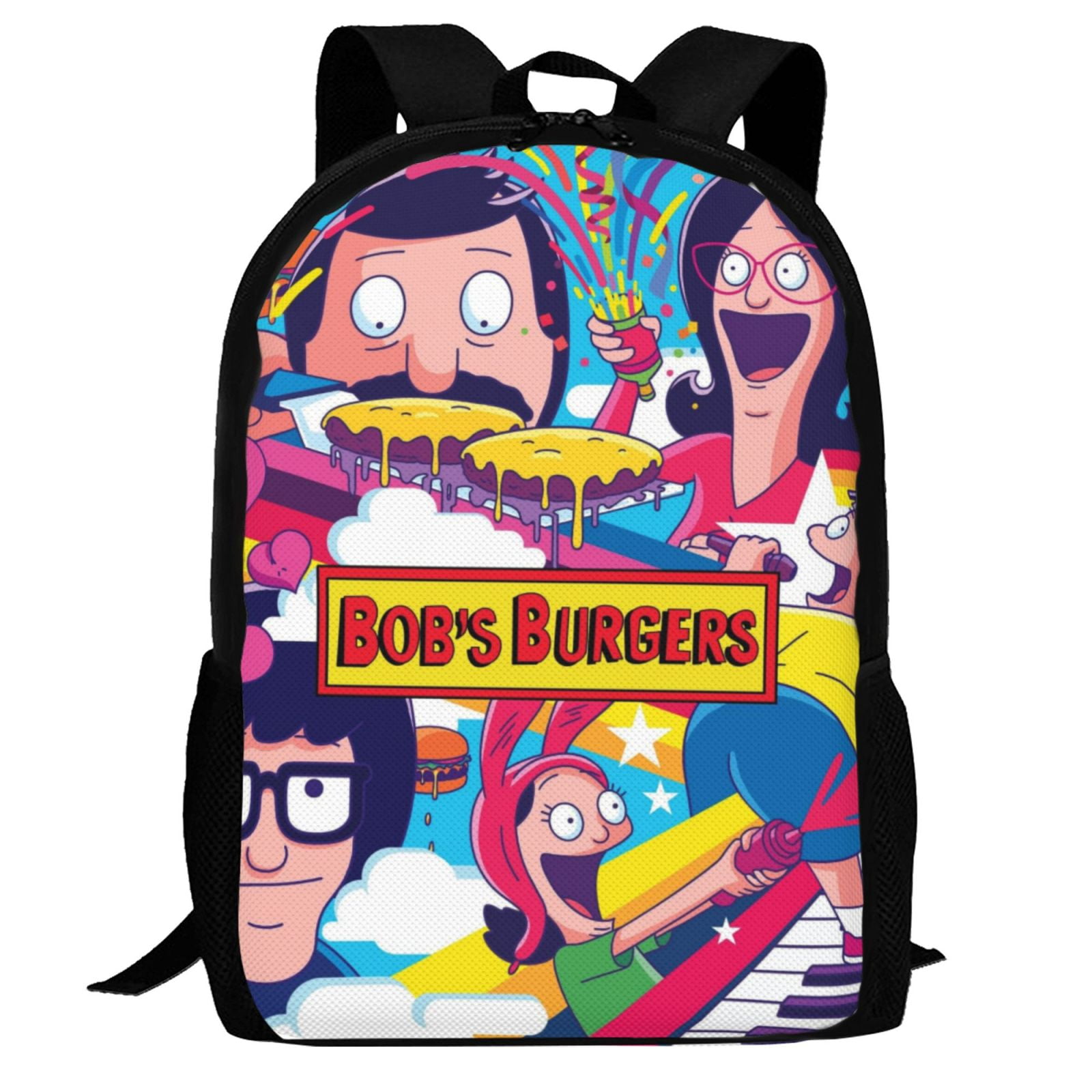 Casual Shoulder Bookbag, Bob's Burgers Backpack Travel Bag Knapsack For ...