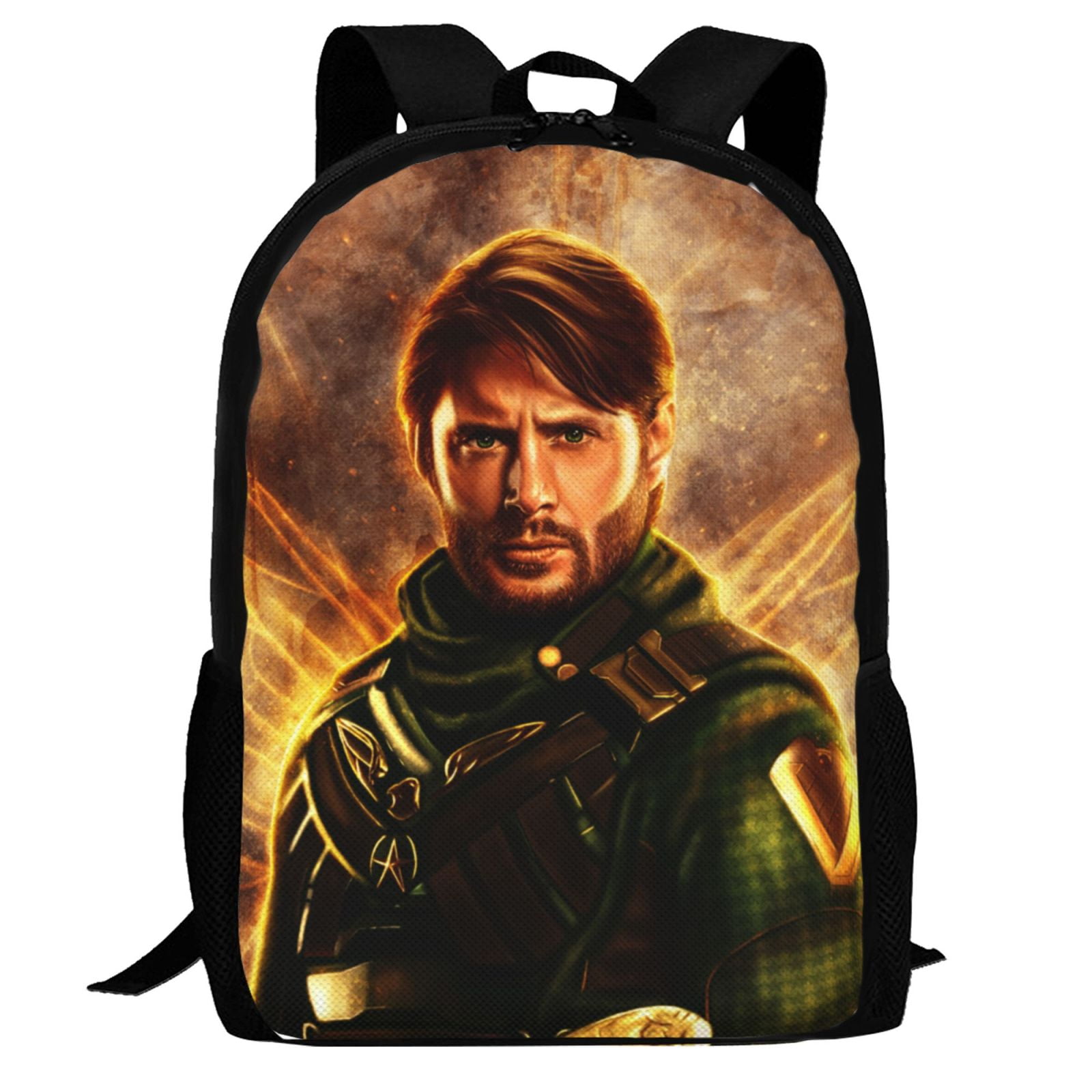Casual Shoulder Bookbag, Dean Winchester Jensen Ackles Backpack Travel ...