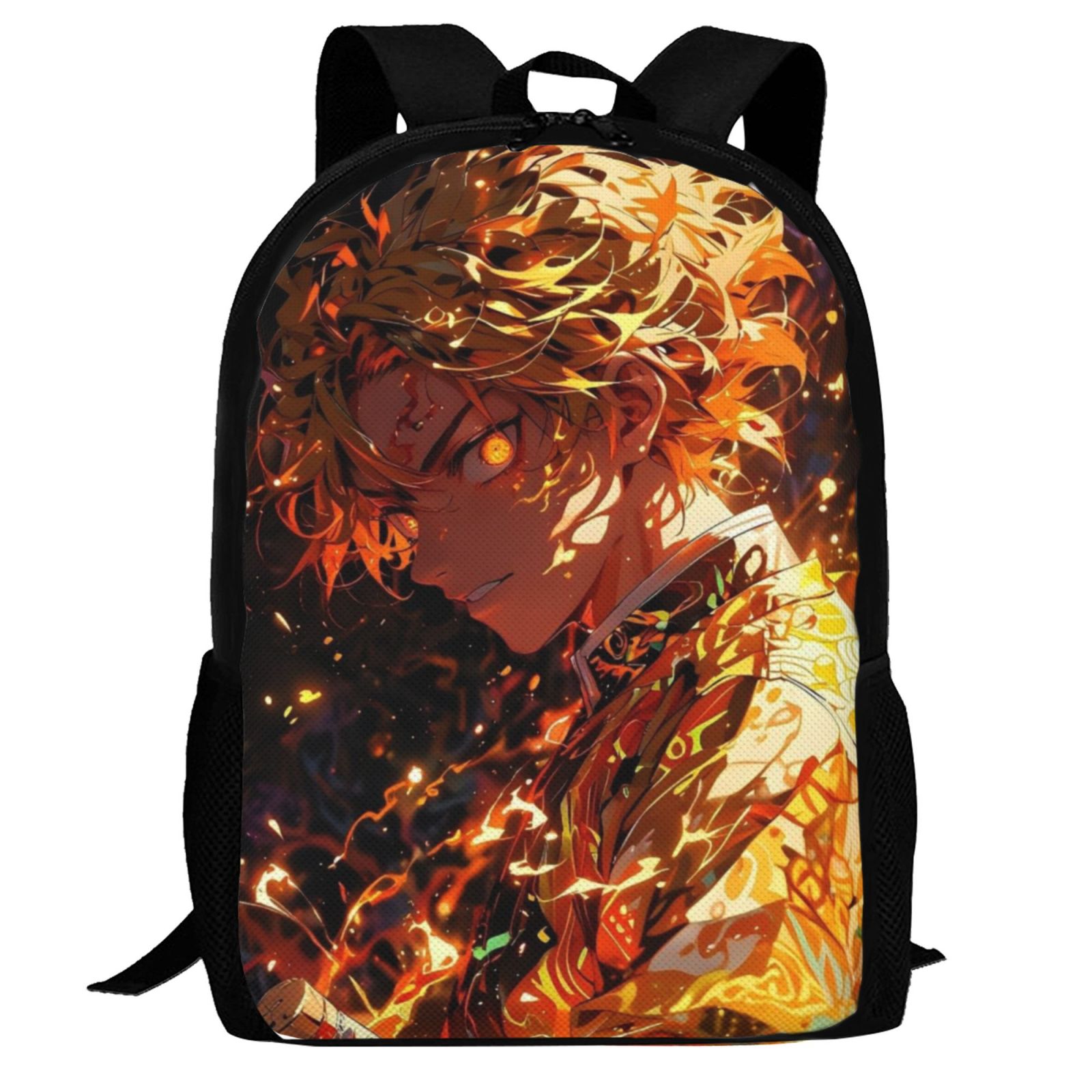 Casual Shoulder Bookbag, Demon Slayer Agatsuma Zenitsu Backpack Travel ...