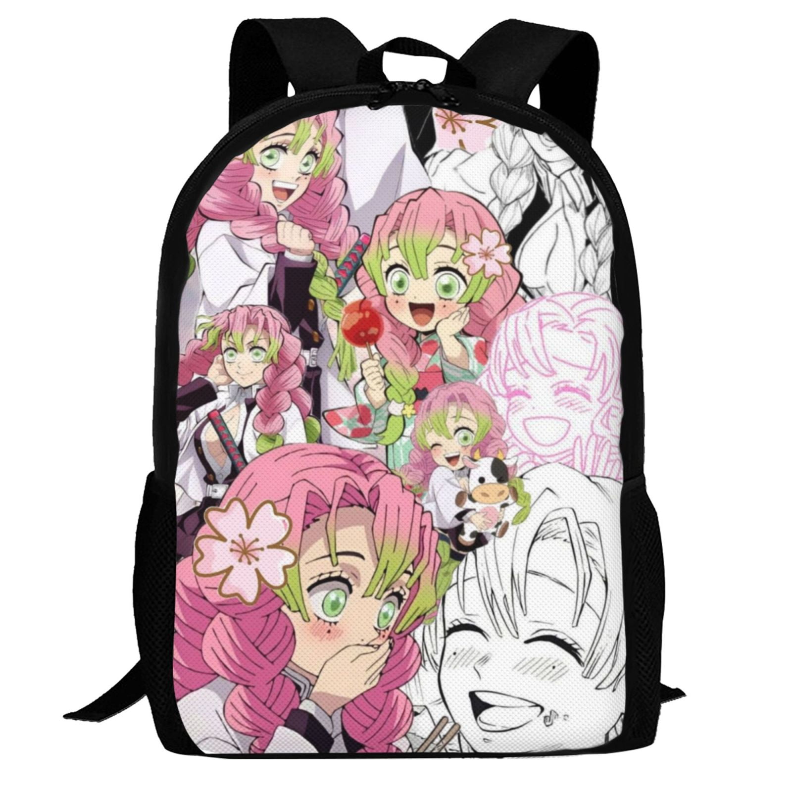 Casual Shoulder Bookbag, Demon Slayer Kanroji Mitsuri Backpack Travel ...