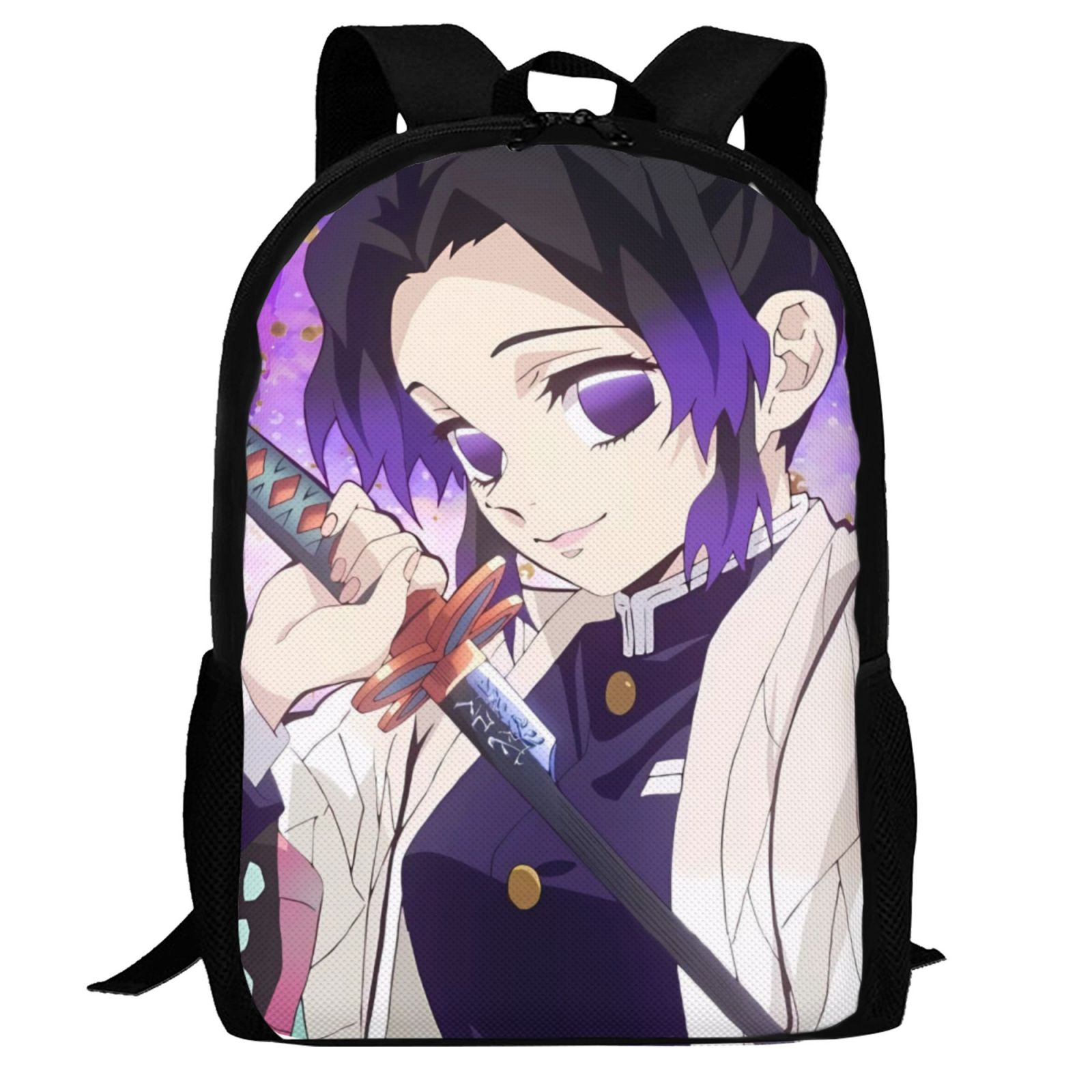 Casual Shoulder Bookbag, Demon Slayer Kochou Shinobu Backpack Travel ...
