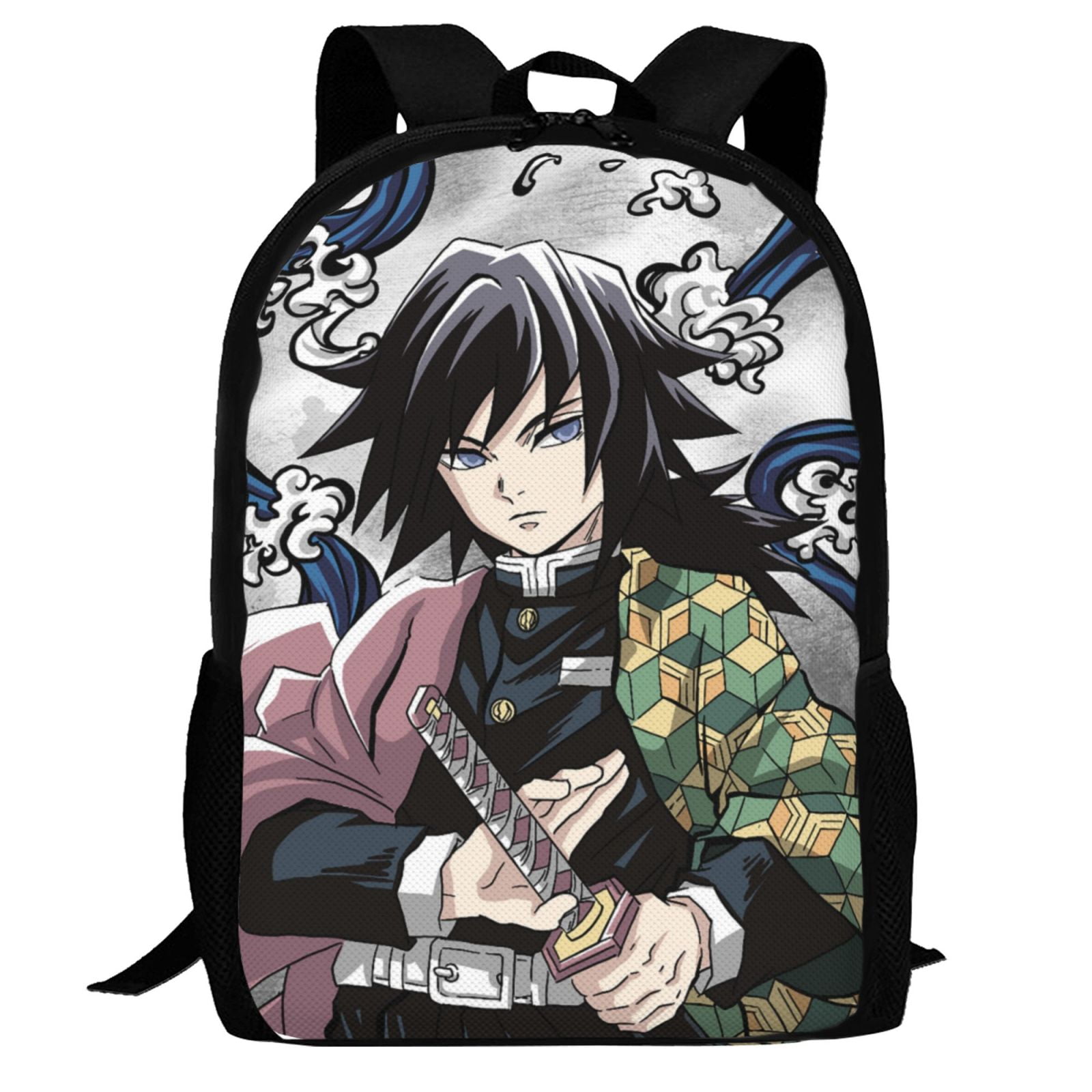 Casual Shoulder Bookbag, Demon Slayer Tomioka Giyuu Backpack Travel Bag ...