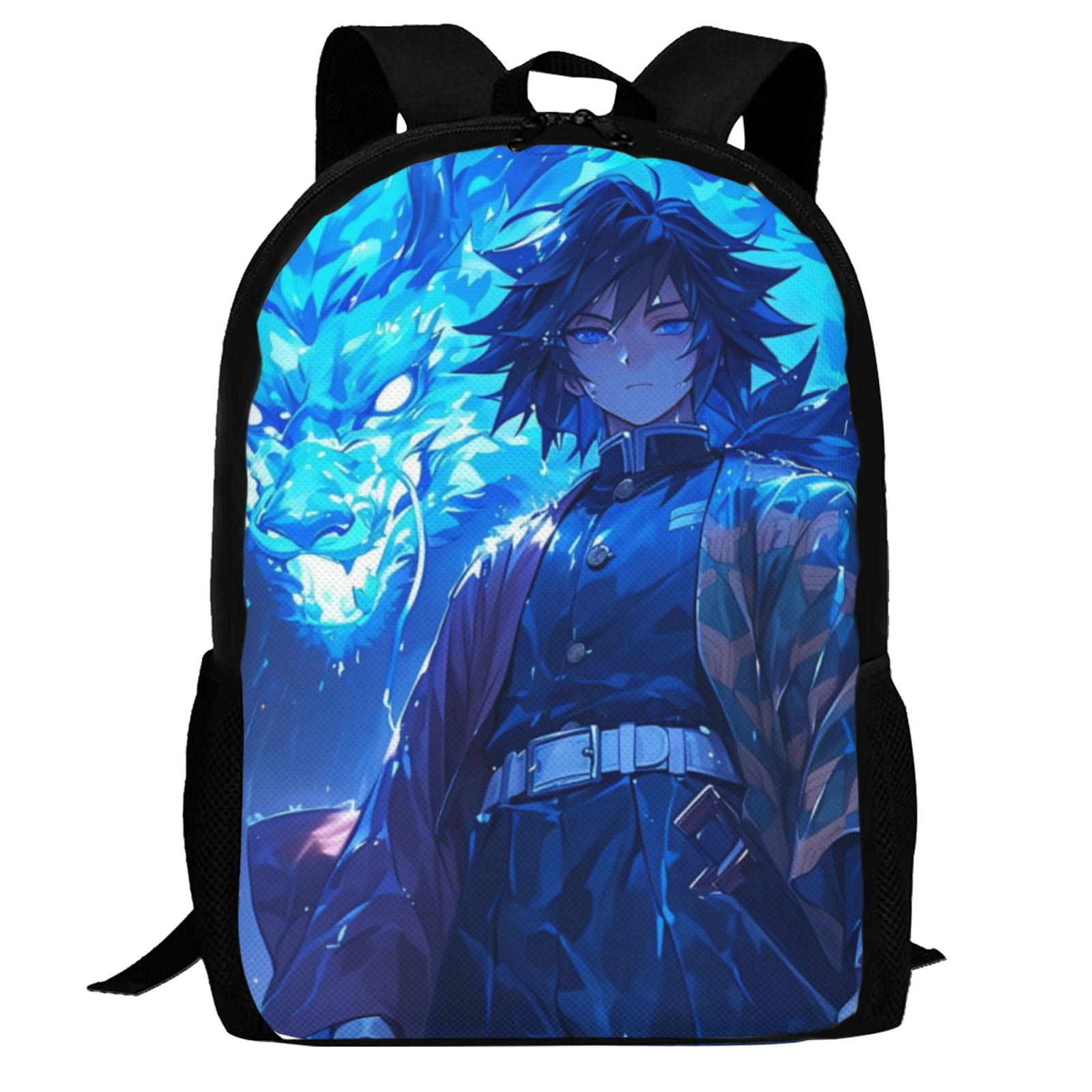 Casual Shoulder Bookbag, Demon Slayer Tomioka Giyuu Backpack Travel Bag ...