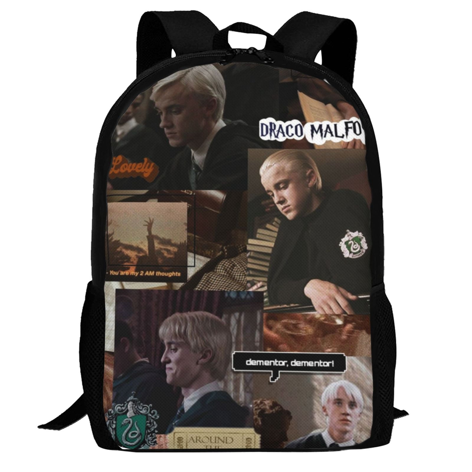 Casual Shoulder Bookbag, Draco Malfoy Backpack Travel Bag Knapsack For ...